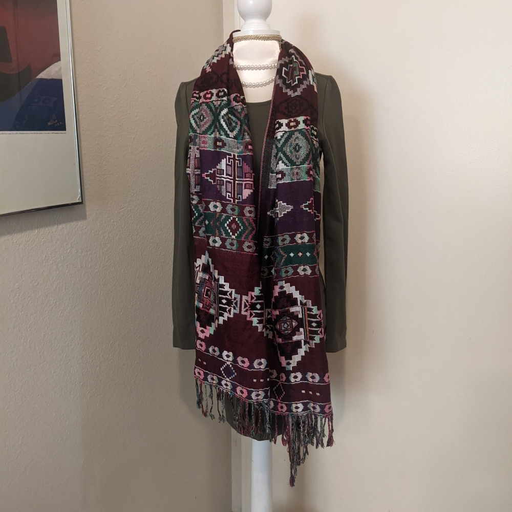 100% Genuine Pashmina Silk Scarf - Gem